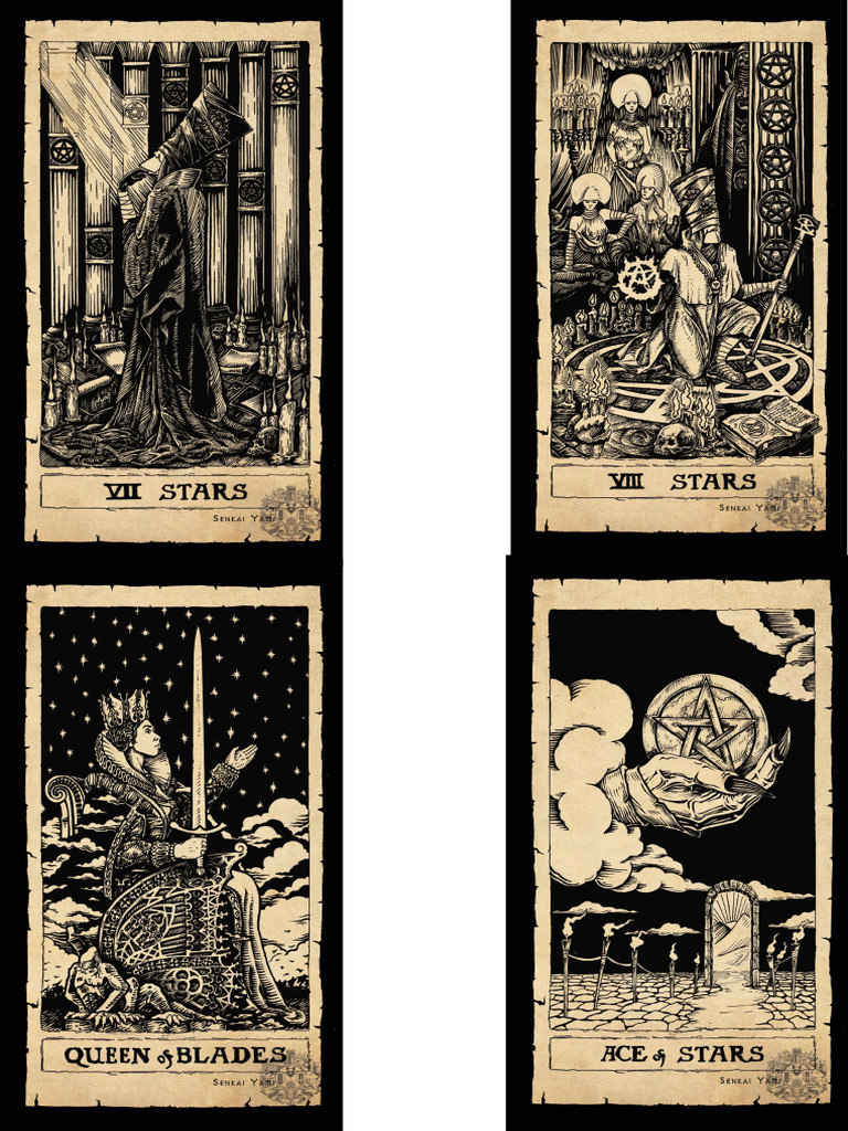 Deck Tarot Negro STARS | PDF
