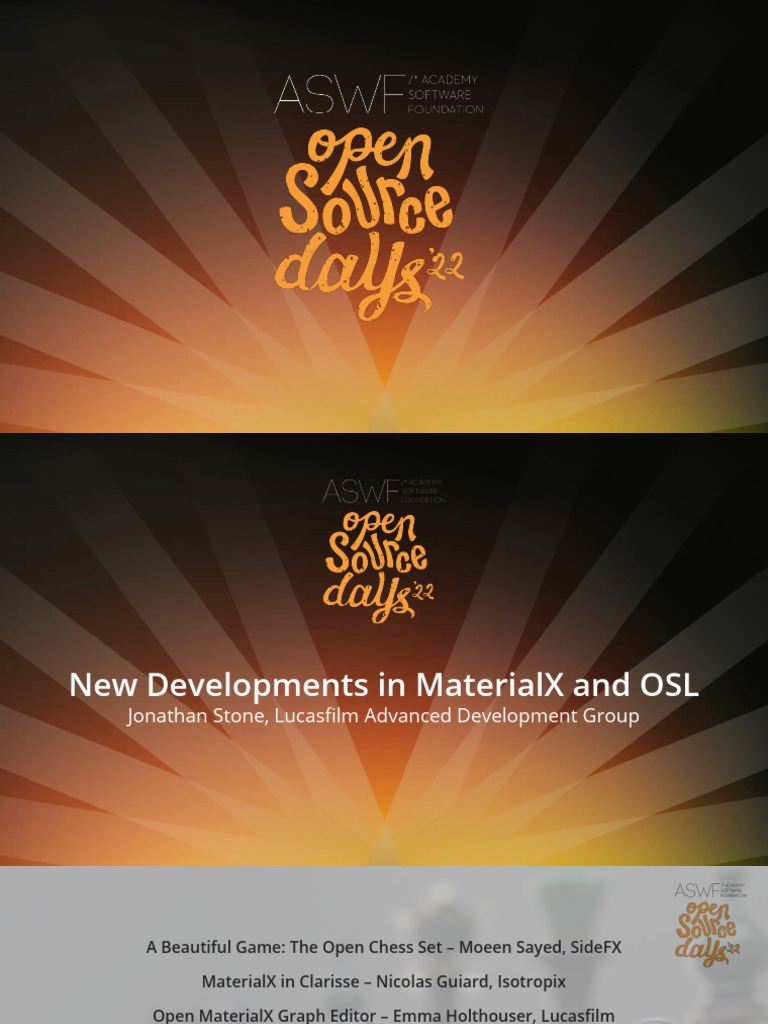 ASWF OSD2022 MaterialX OSL Final | PDF | Blender (Software) | Computer Graphics