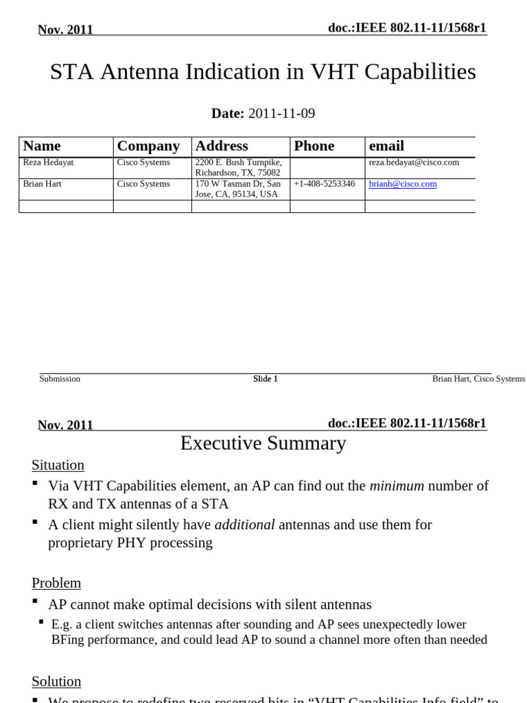 11 11 1568 01 00ac Sta Antenna Indication in VHT Capabilities | PDF | Computing | Computer Science