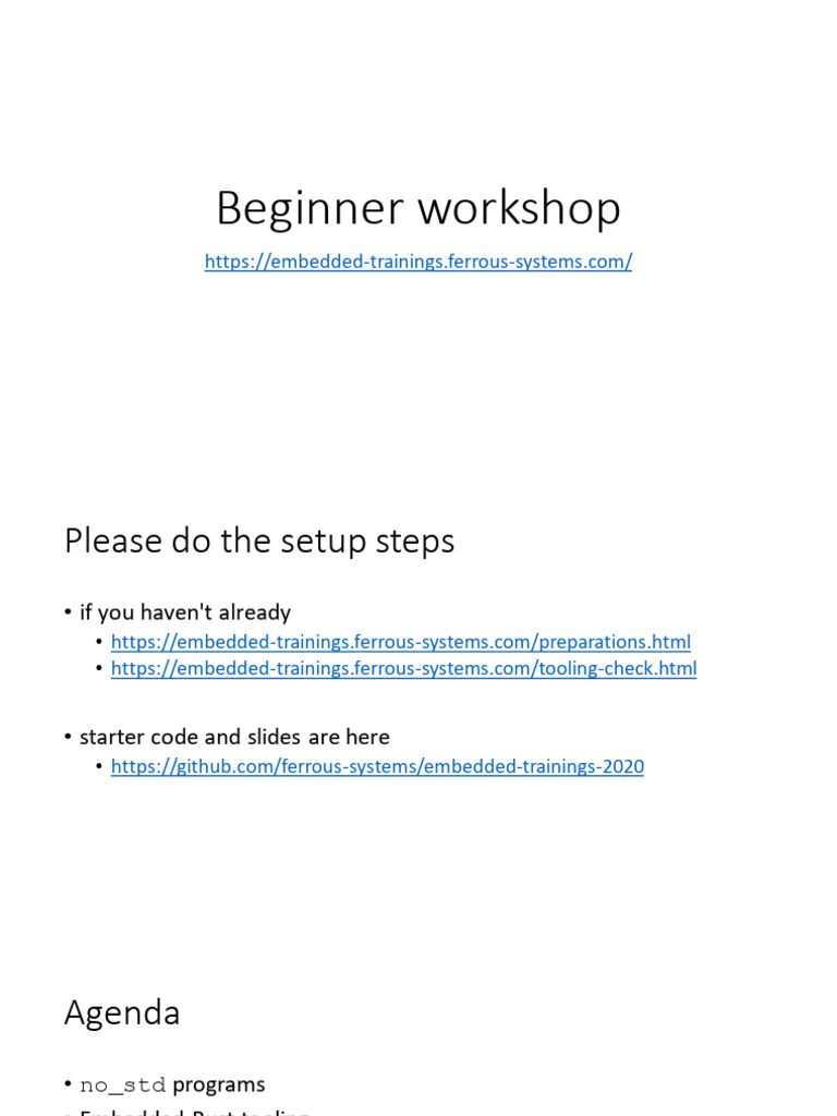 Beginner Embedded Training | PDF | Encryption | Computer Hardware
