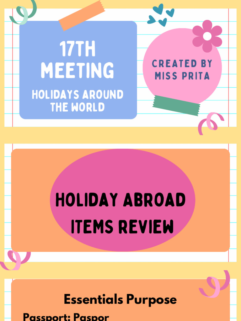 17th Meeting Elementary English Lesson | PDF