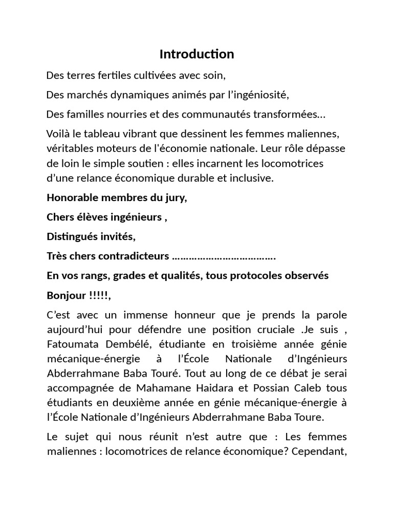 Introduction 2025 Tchebo | PDF | Économie | Afrique