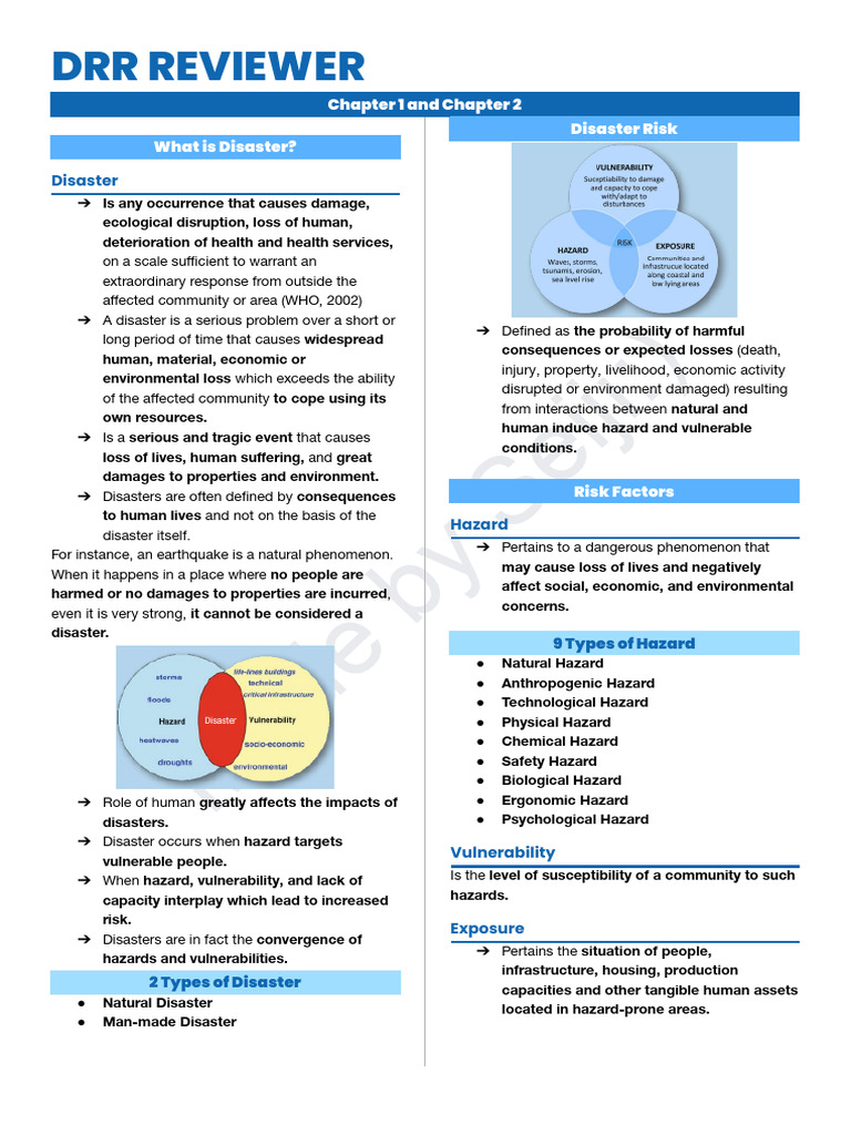 DRR REV (4) | PDF | Hazards | Natural Disasters