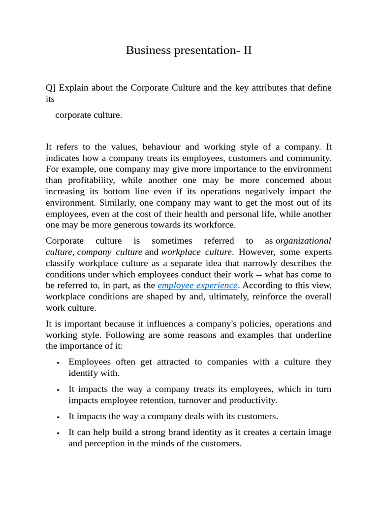 Apple Inc.'s Corporate Culture Overview | PDF | Organizational Culture ...