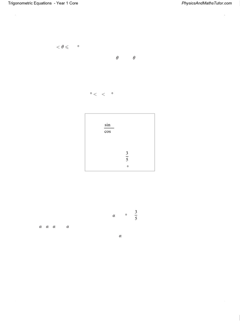 Trigonometric Equations QP | PDF | Mathematical Objects | Mathematics