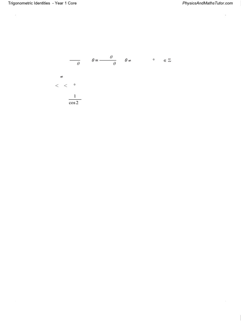 Trigonometric Identities QP | PDF | Trigonometry | Elementary Geometry