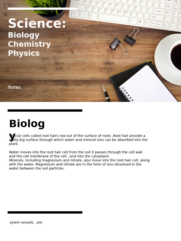 Science Notes Grade 9 | PDF