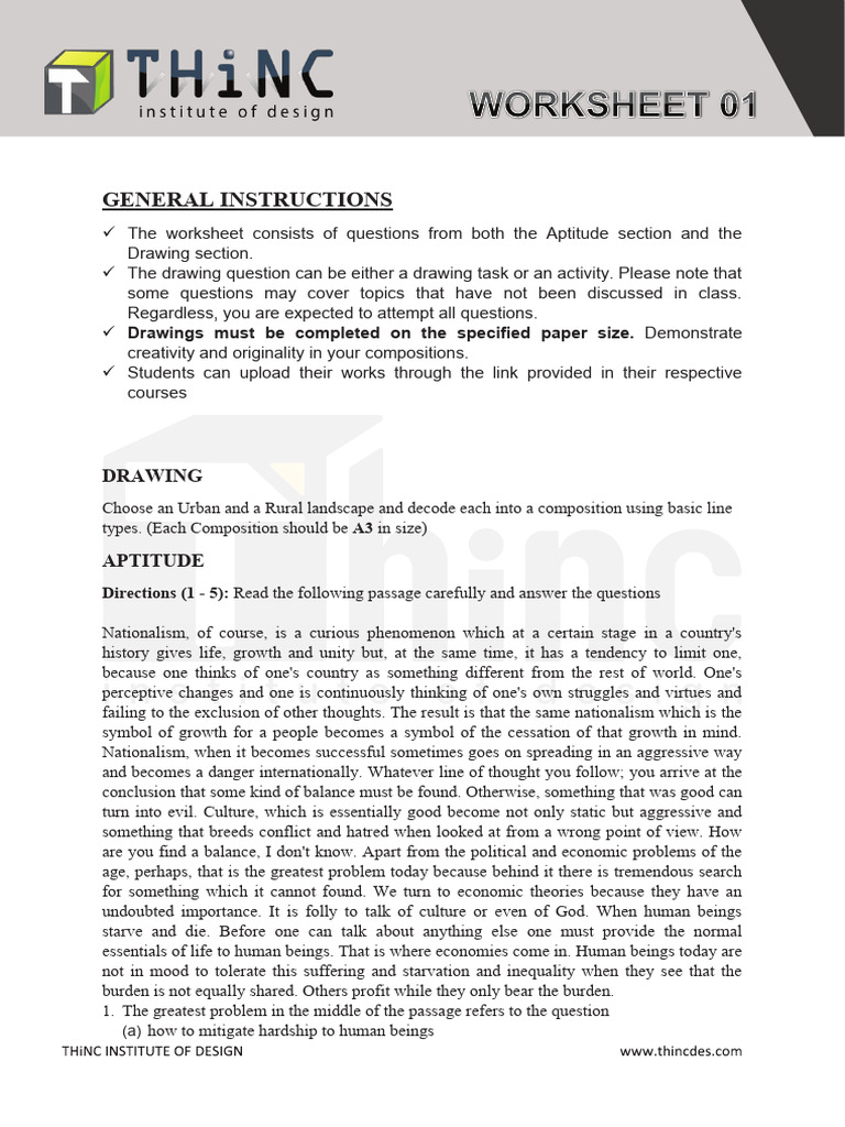 Worksheet | PDF | Nationalism