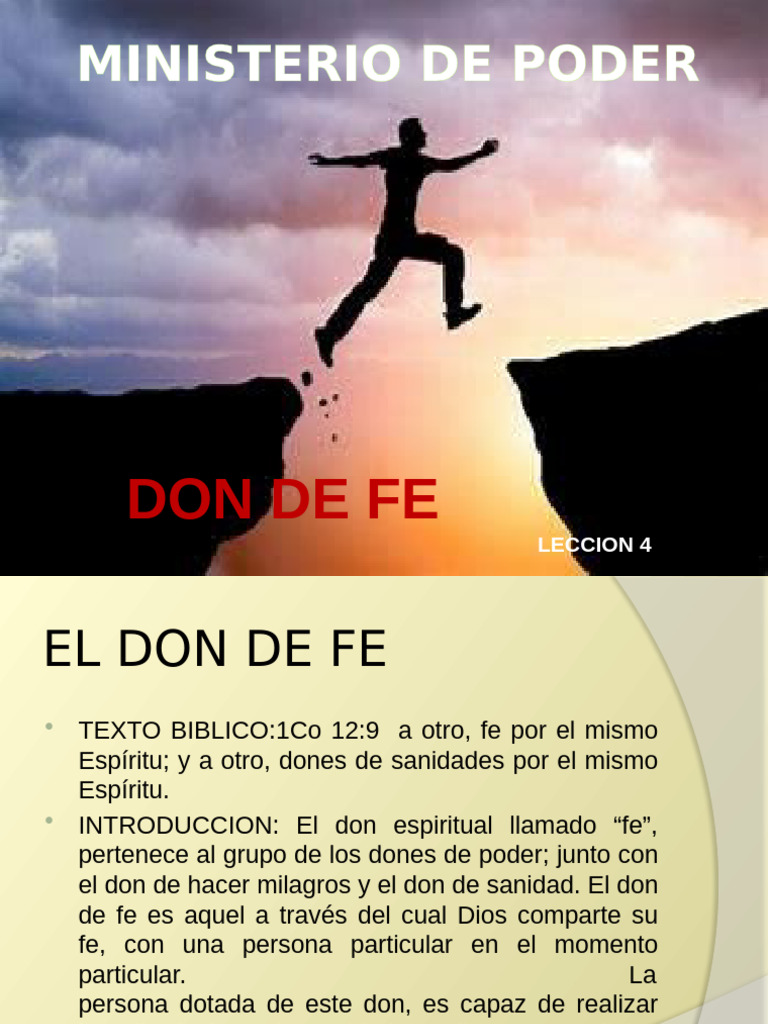 Ministerio de Poder Fe | PDF | Fe | Cristo (título)
