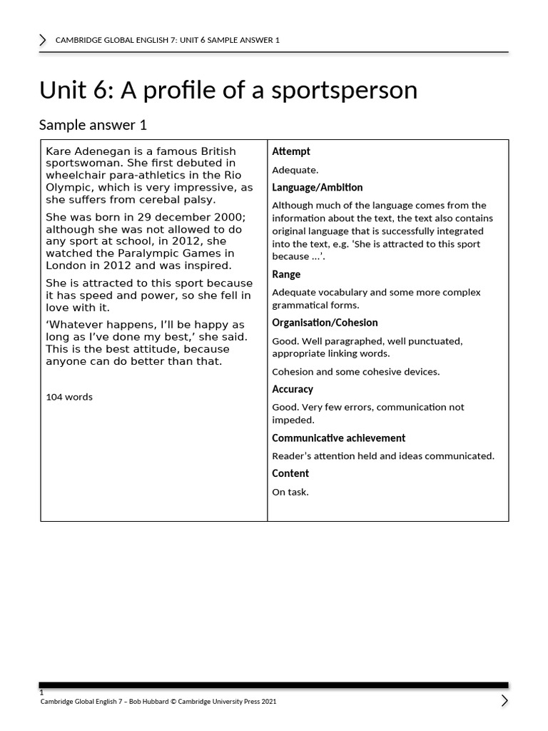 GE7 Sample Answers U6 | PDF | Linguistics | Human Communication