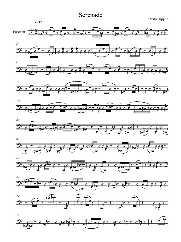 Kapyrin Serenada Fagotsolo | PDF