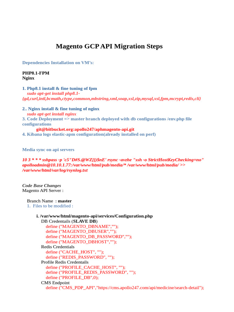 Magento GCP Migration API | PDF | Information Technology Management ...