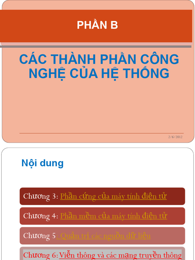 HTTTQL-C3-Các Thành Phần Công Nghệ Của Hệ Thống Thông Tin | PDF