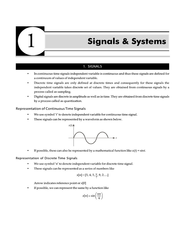 Signals & Systems | PDF