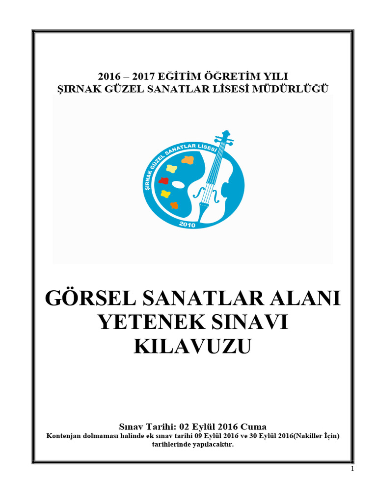 Gorsel Sanatlar Alani | PDF