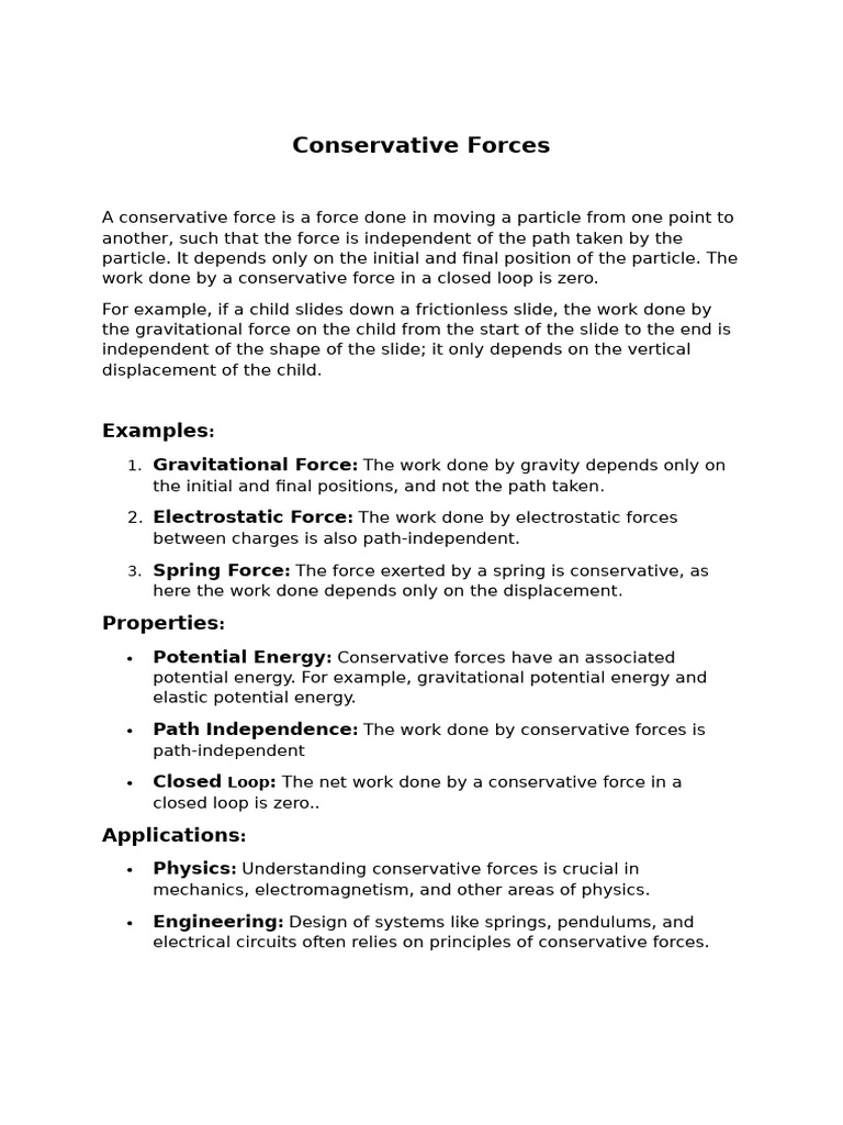 Conservative Forces Report | PDF