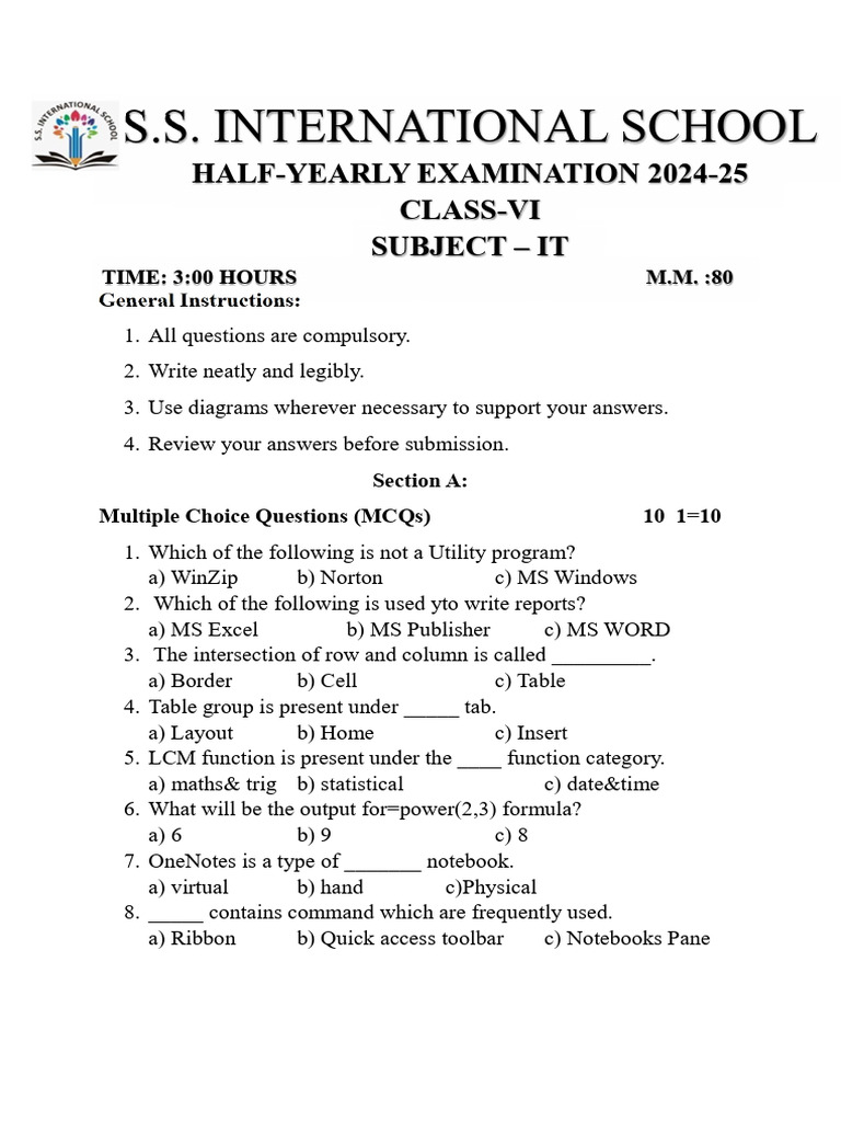 class vi IT | PDF | Software | Computing