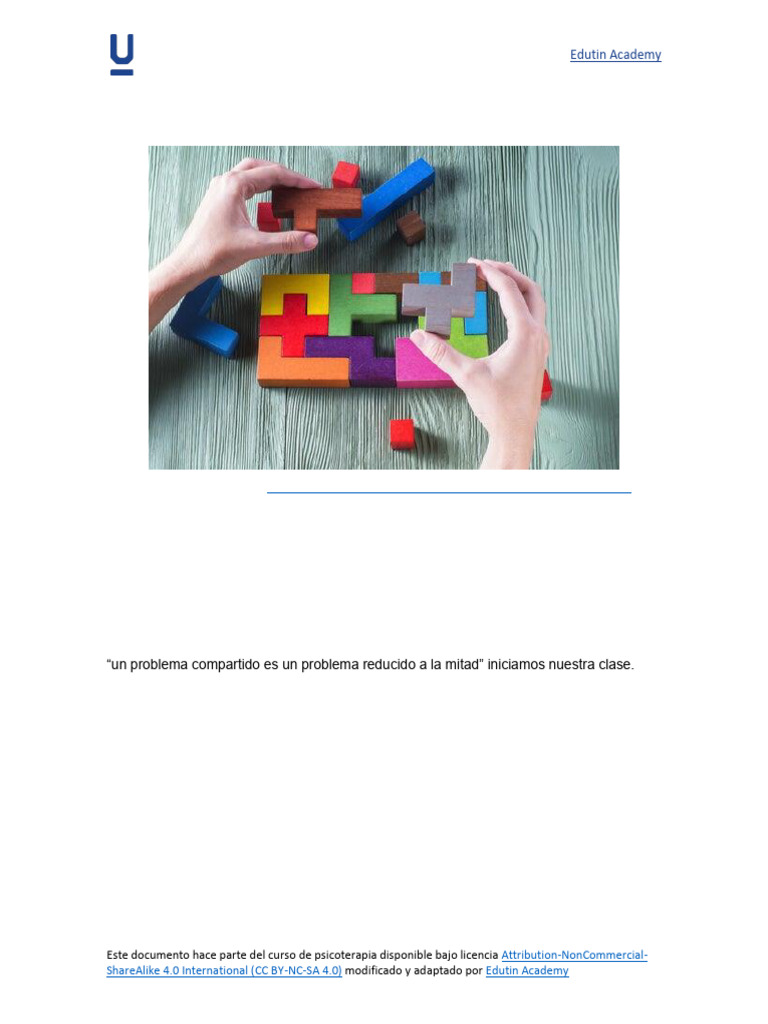 La Terapia de Solución de Problemas | PDF | Psicoterapia | Terapia de ...