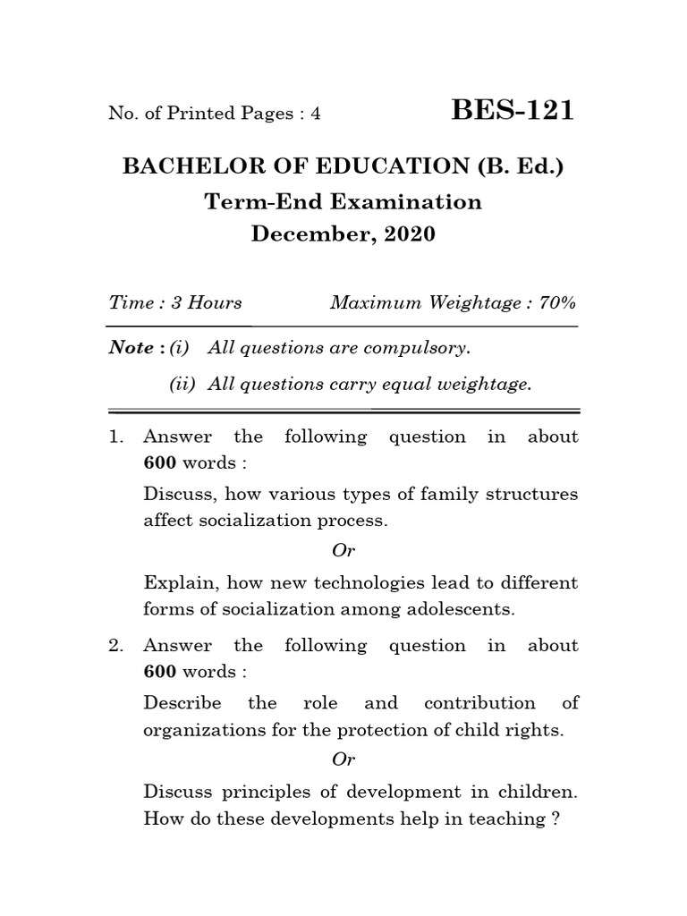 BES-121 (5) | PDF | Liberal Arts Education | Behavioural Sciences