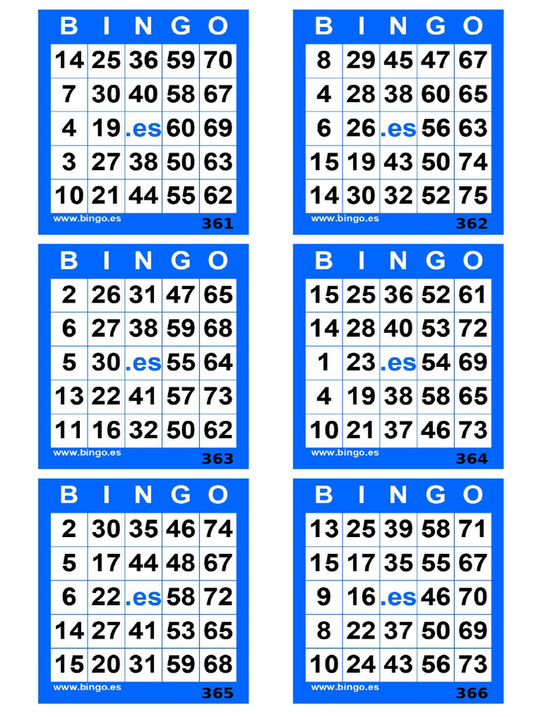 Bingo 361 - 420 Azul | PDF