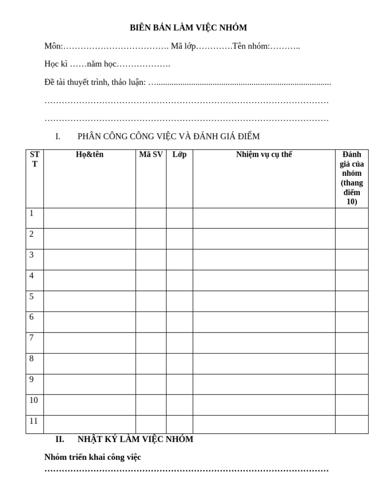 Bien Ban Thao Luan | PDF