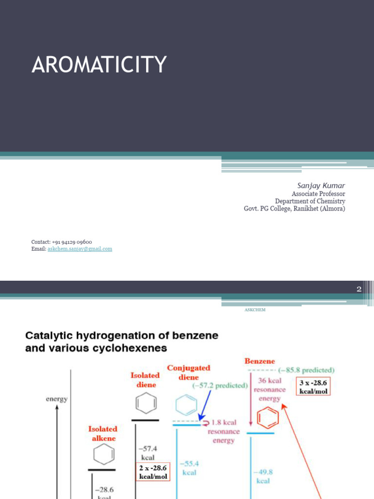 Aromaticity | PDF | Aromaticity | Chemical Substances