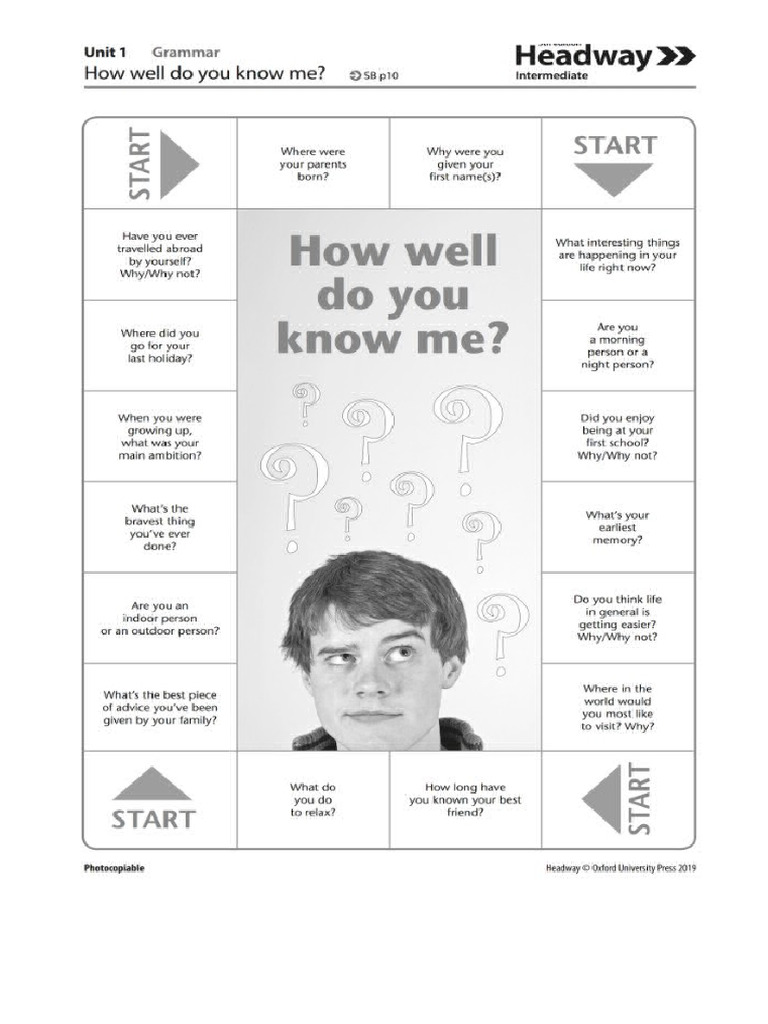 Board Game With Personal Questions Intermediate | PDF