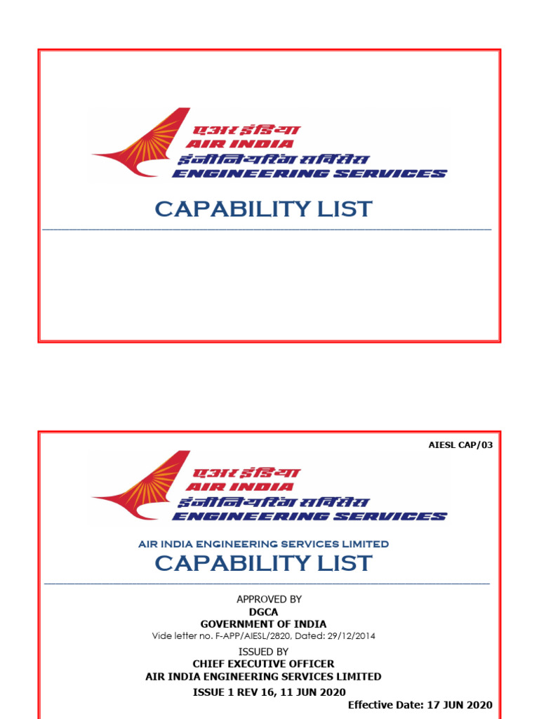 Full Capability List | PDF | Airbus | Aircraft