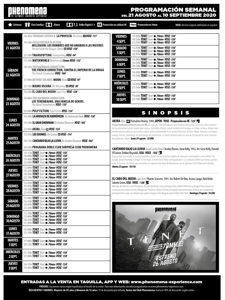 Programas - Programa Semanal 21 Ago 10 Sept Aaff Web | PDF
