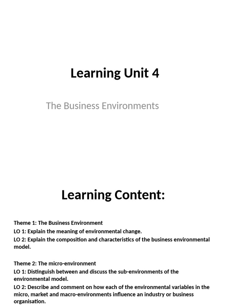 Learning Unit 4 Part 1 | PDF | Consumer Behaviour | Swot Analysis