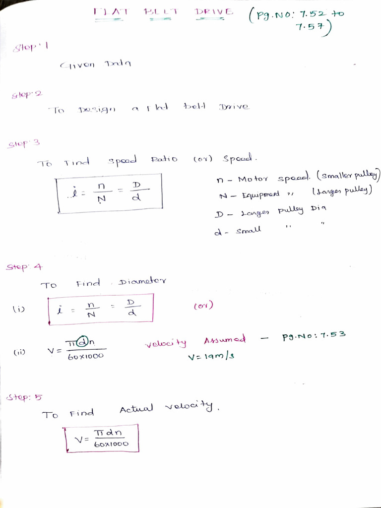 Flat Belt Drive Pdf