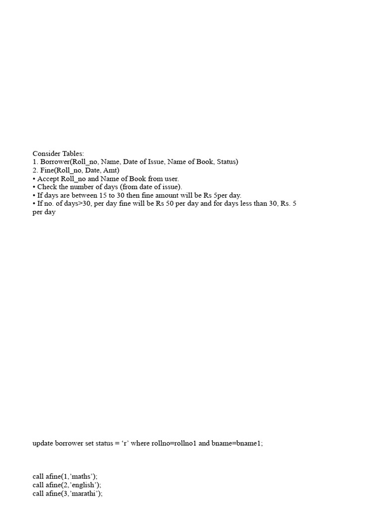 DBMS PRACTICAL 4 | PDF