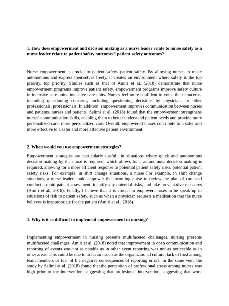 empowered | PDF | Patient Safety | Nursing