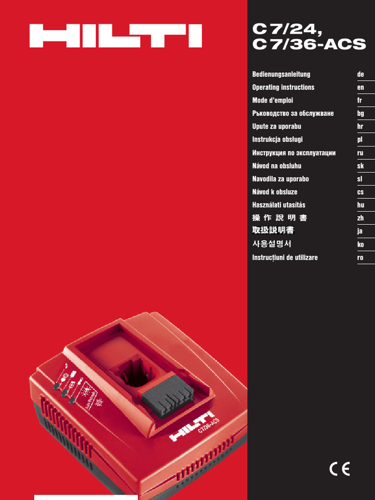 Operating Instruction C7 24 C7 36 ACS en Operating Instruction PUB 5140043 000 | PDF | Battery ...