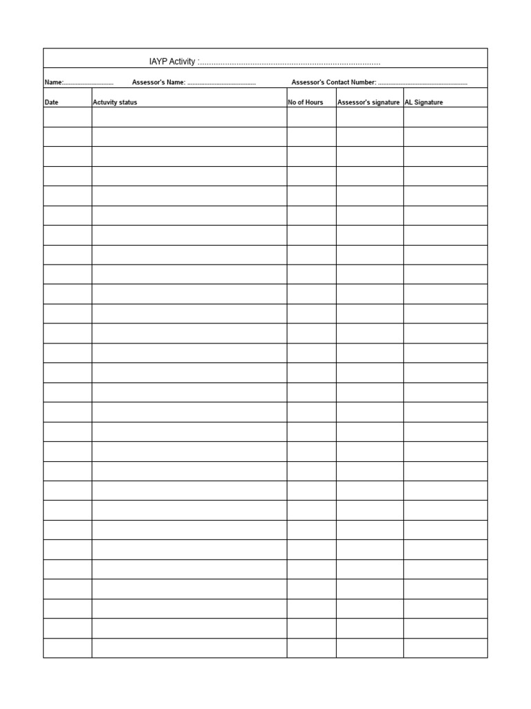 IAYP Activity Status | PDF