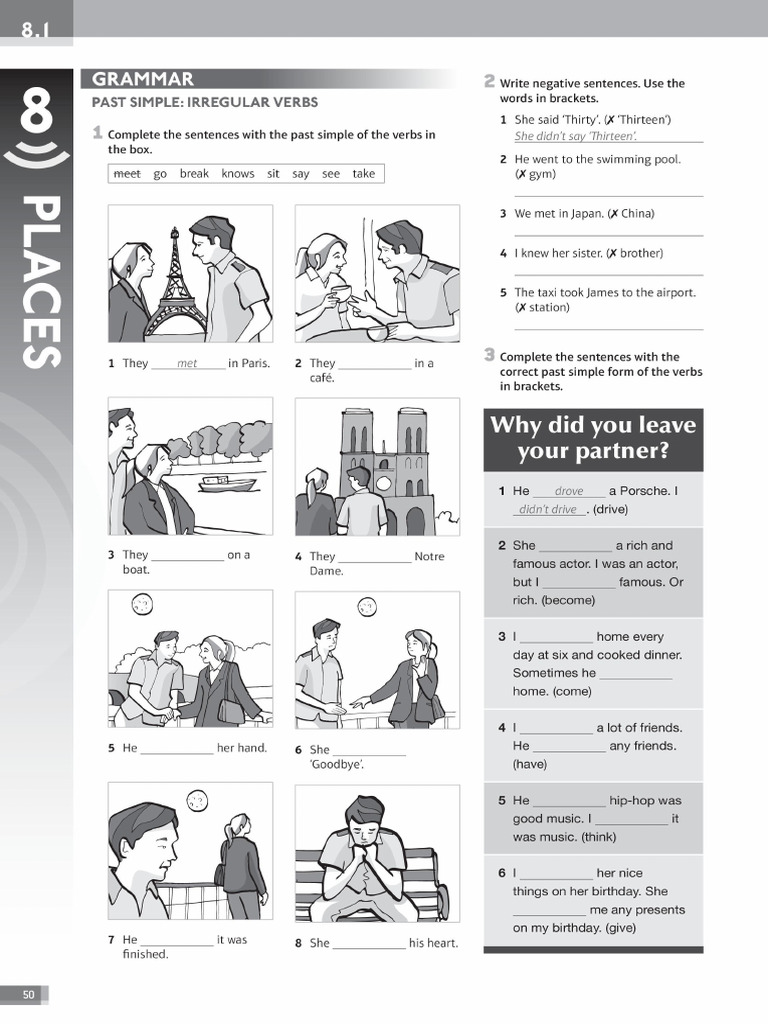 Revision Unit 8 (Speakout Starter) | PDF