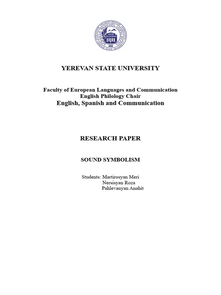 Sound Symbolism 3-1 | PDF | Language Acquisition | Second Language ...