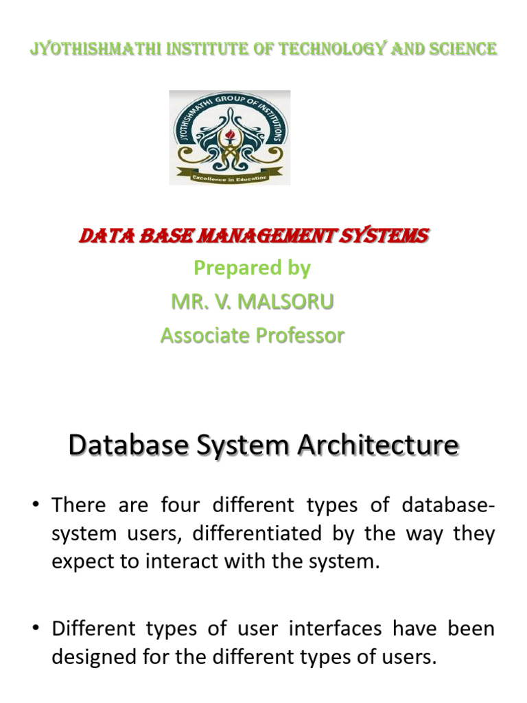 DBMS-V.Malsoru_CSE | PDF | Databases | Computing