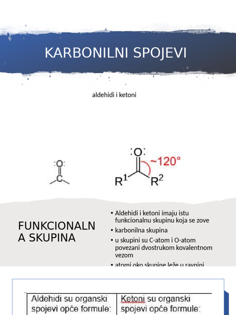 Karbonilni Spojevi | PDF