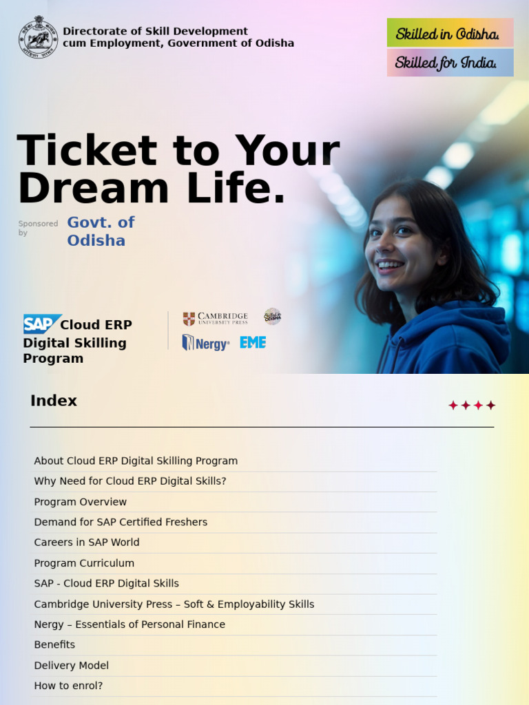 DSDE-Cloud ERP Digital Skilling Program - V09 | PDF | Investing | Skill