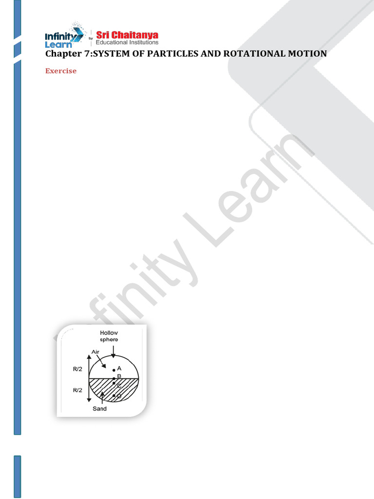 Class11 Physics Chapter7DE-35 | PDF | Rotation Around A Fixed Axis | Rotation