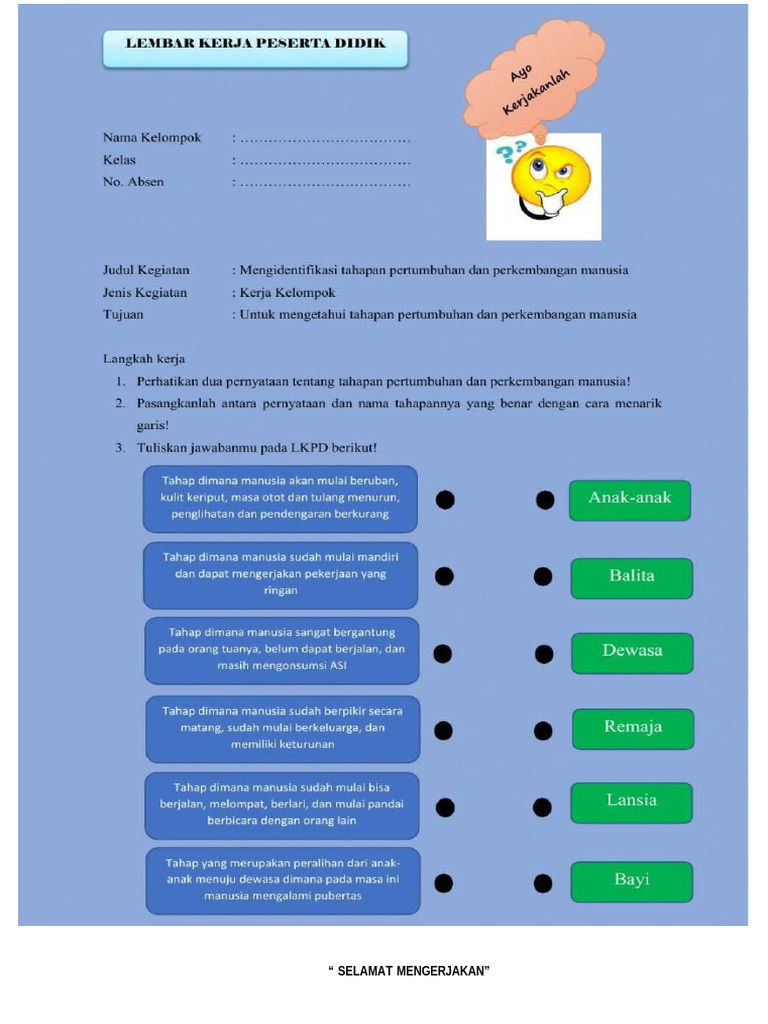 PUBERTAS MATRI KELAS 6 | PDF