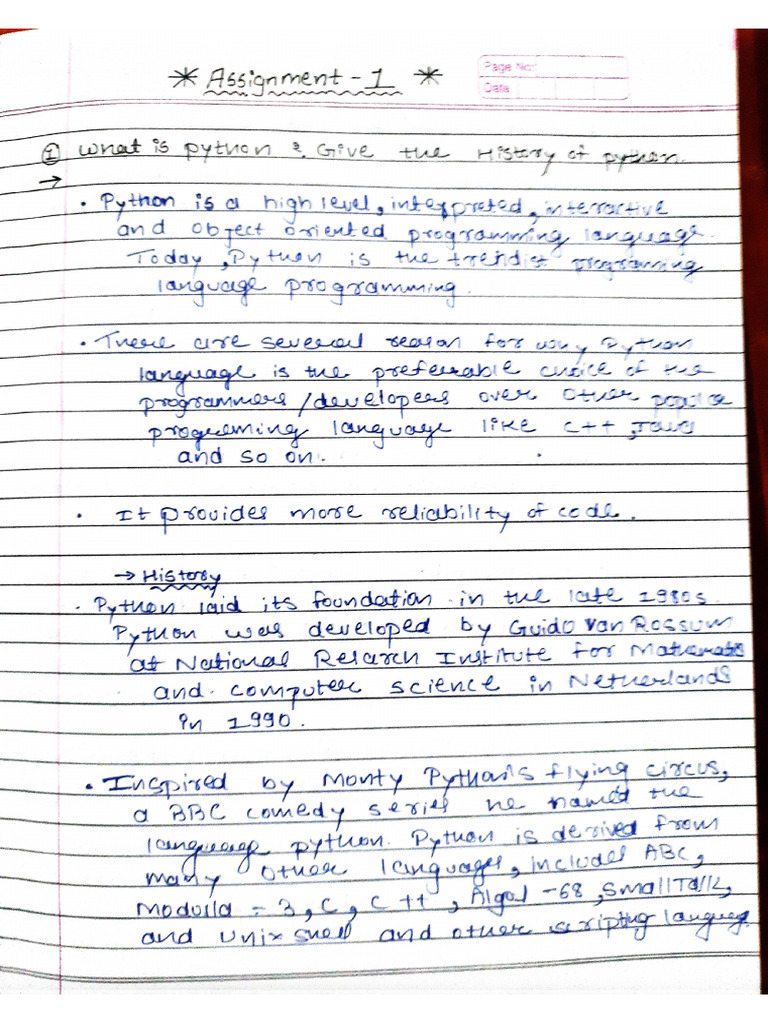Python Assignment 1 | PDF