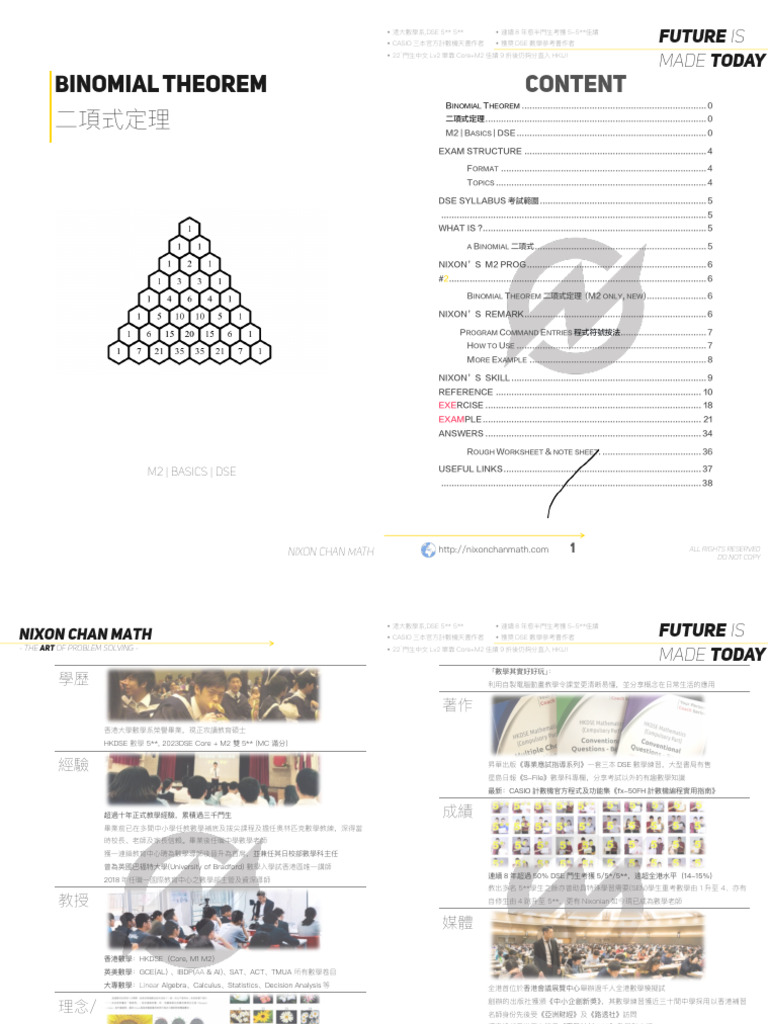 NX M2 Binomial Textbook (LandScape) | PDF