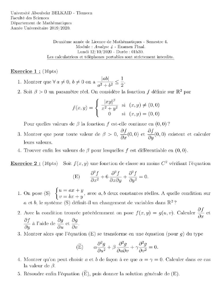 Examen3 Analyse 4 | PDF