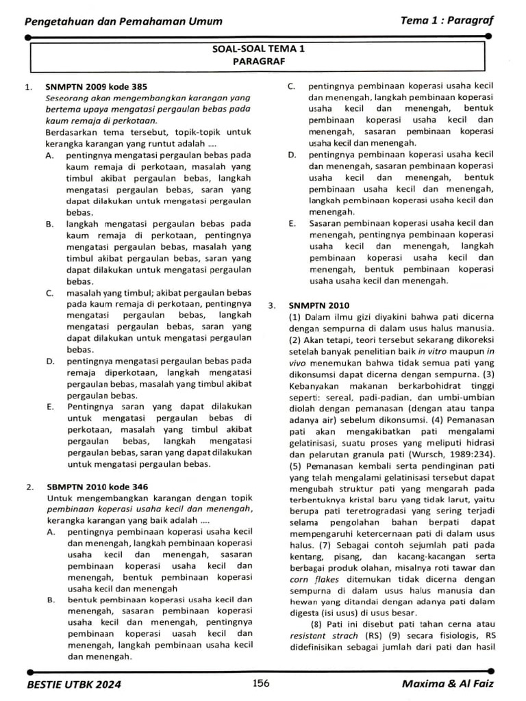 PPU Tema 1 Paragraf | PDF