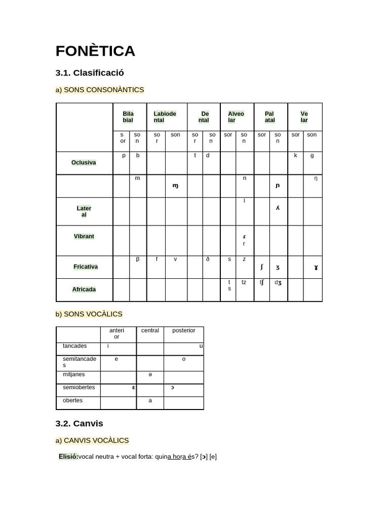 Resum Llengua Catalana 0 | PDF