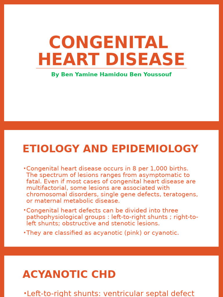 Congenital Heart Disease | PDF | Congenital Heart Defect | Heart