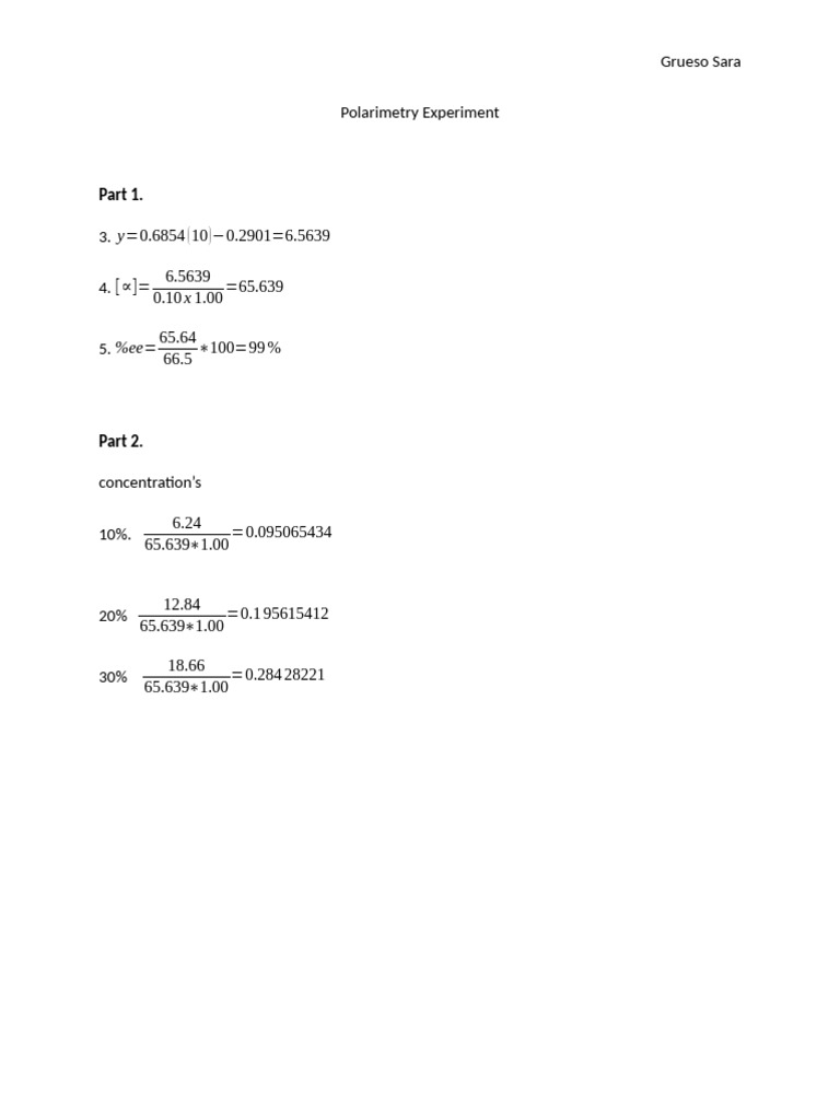 Polarimetry Experiment | PDF