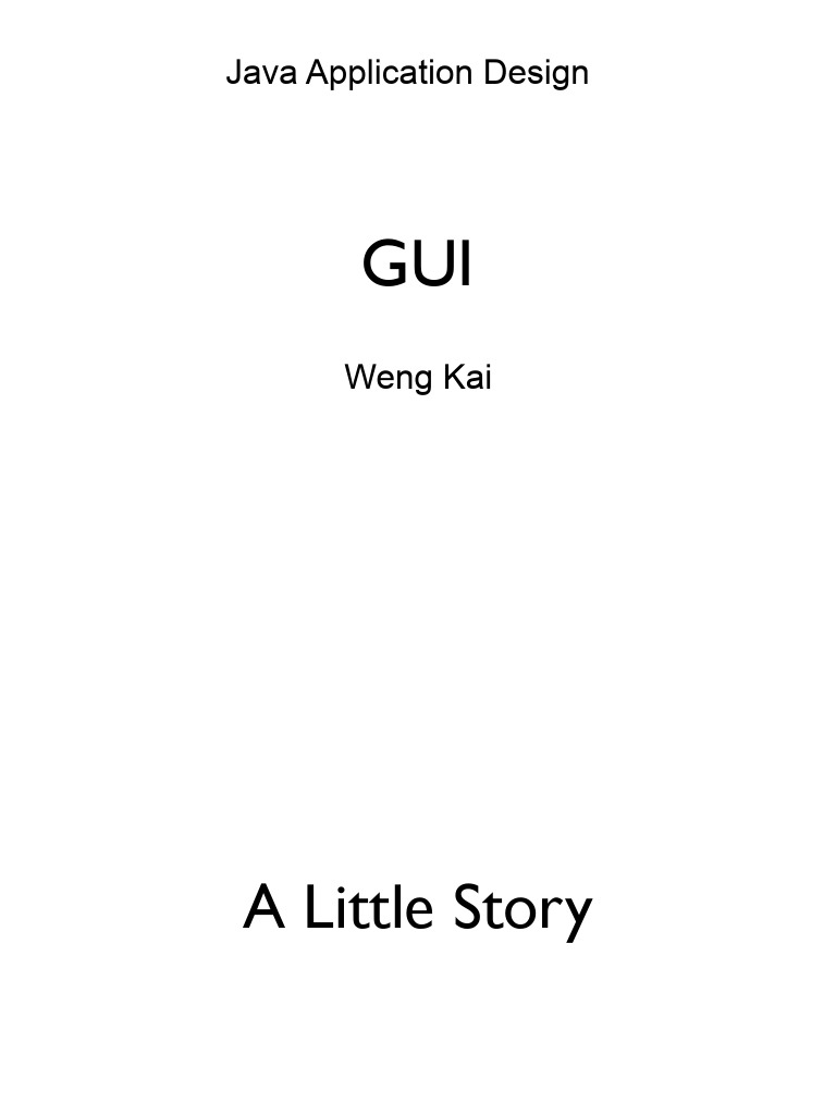 6 GUI - The Model of Design | PDF | Java Platform | Computing